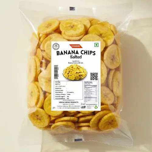Vishnu Special Salted Banana Chips – Crispy & Authentic Coconut Oil Snack