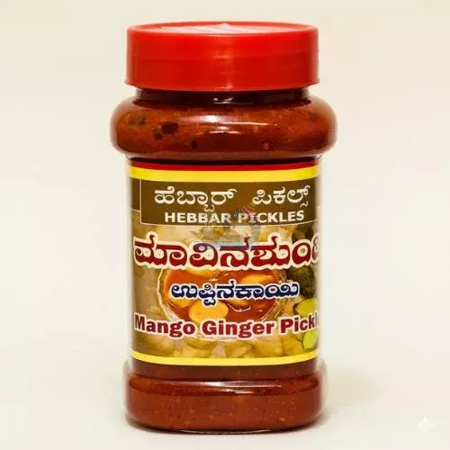 Hebbar Mango Ginger Pickle – A Unique Blend of Tangy & Spicy Flavors!