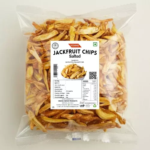 Vishnu Special Jackfruit Chips Plain – Crispy & Healthy Snack